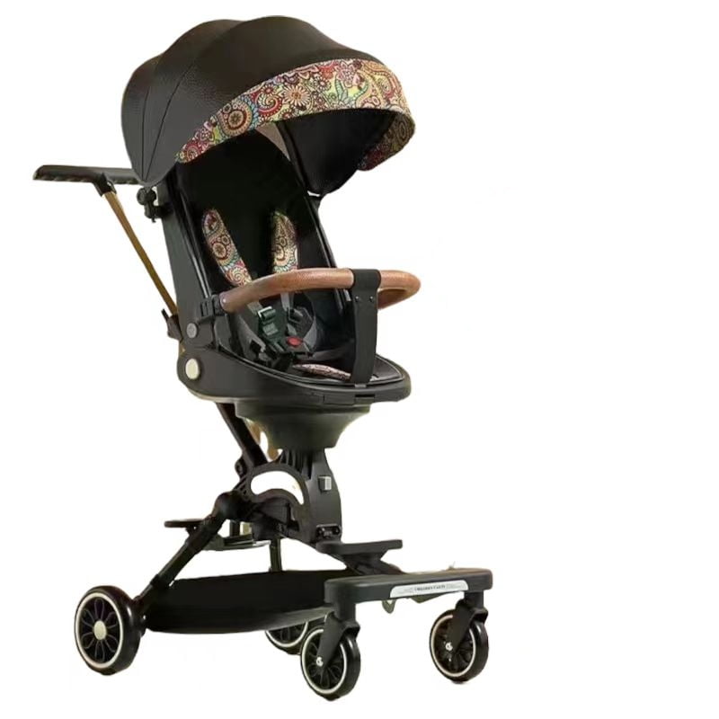 Coche De Paseo 360° 3 En 1 Reclinable LuBabycas Negro | Lider