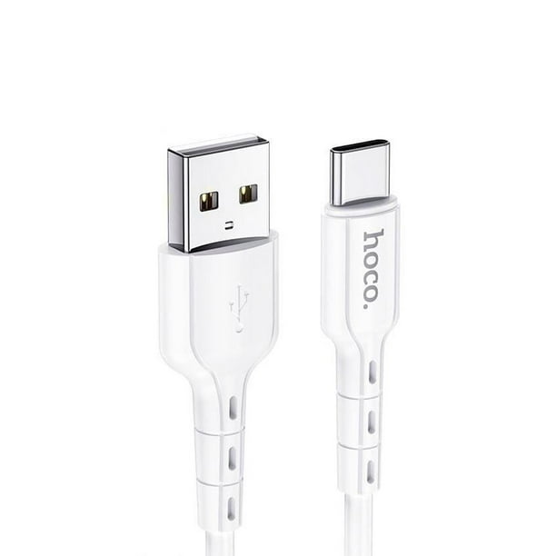 Cable Hoco DU01 Novel USB a Tipo C 1m Blanco | Lider