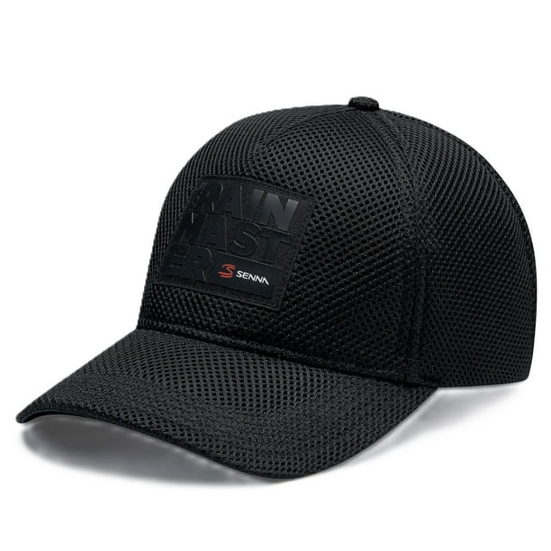 Gorro Jockey Oficial Ayrton Senna Colección Rain Master Negro | Lider