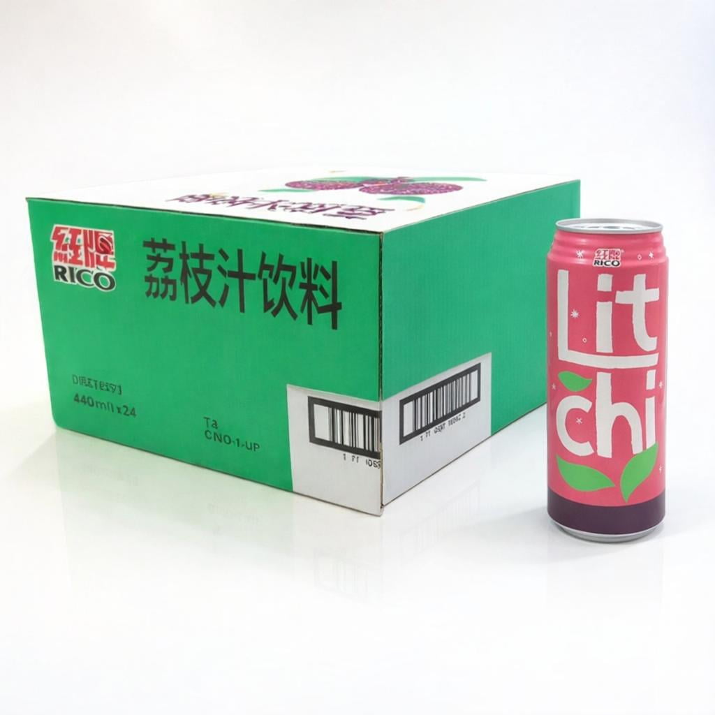 Bebida Sabor Lychee Marca Rico 490 ml * 24 Latas | Lider
