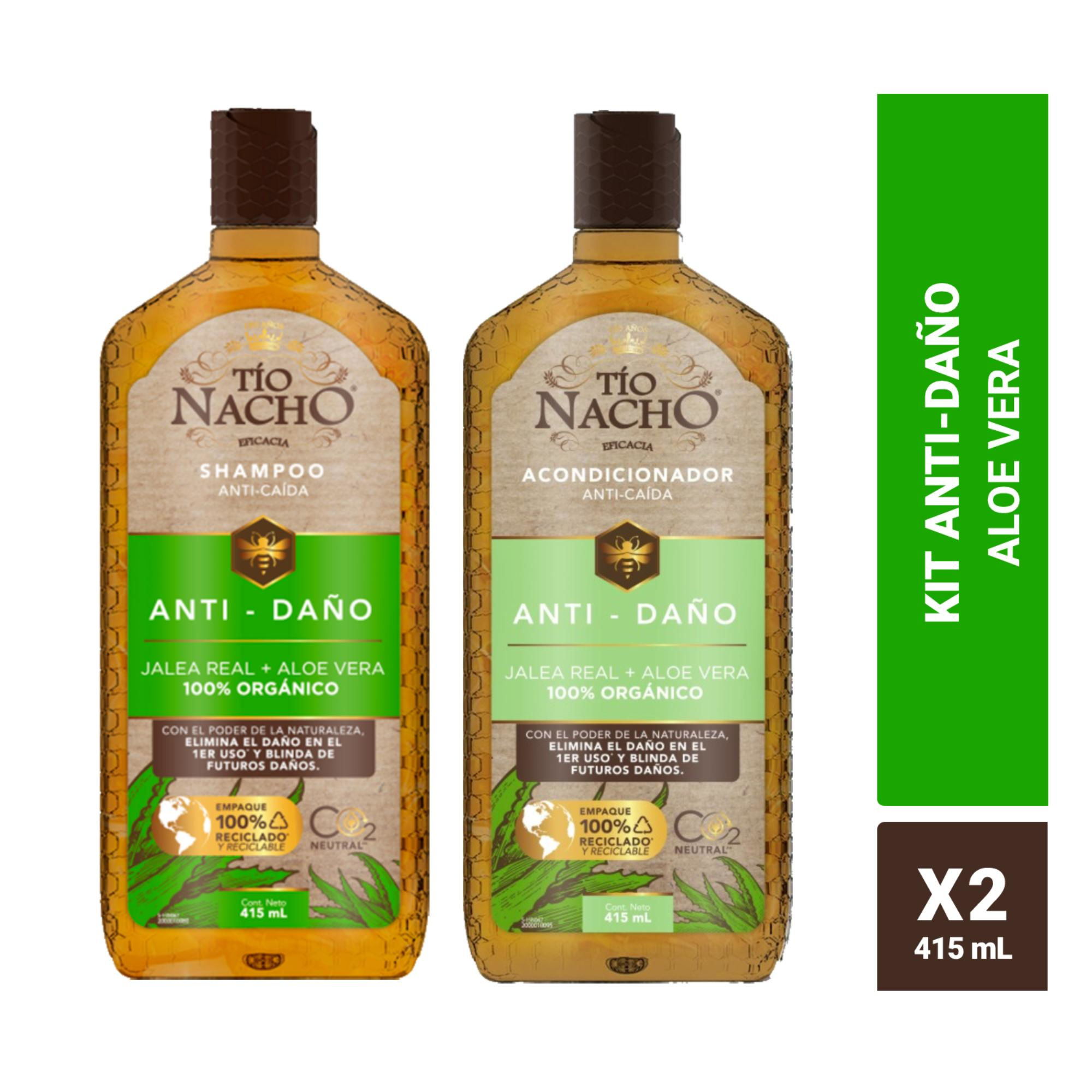 Pack Tío Nacho Aloe Vera Shampoo + Acondicionador | Lider