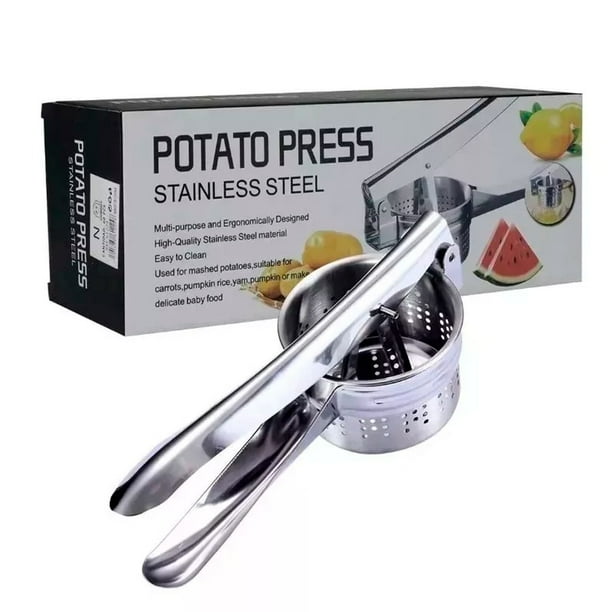 Machacador Prensa Aplastador De Papas Puré Acero Inoxidable | Lider