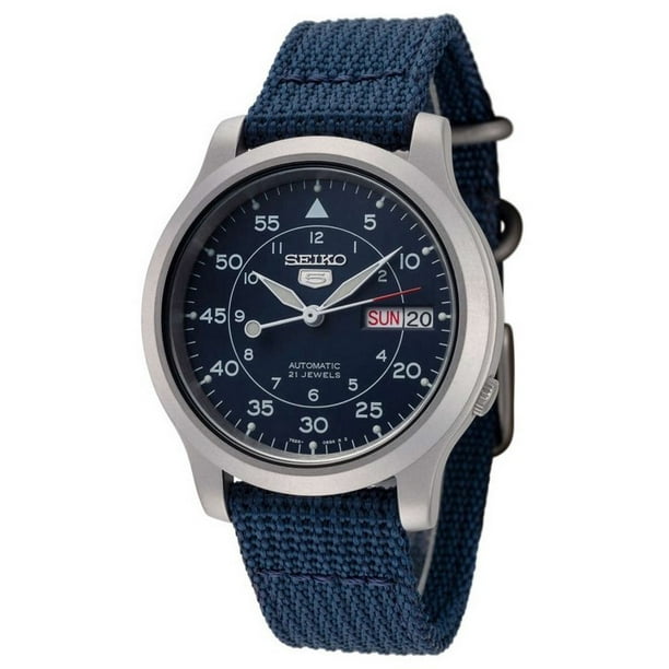 Reloj Analógico 5 Military Automático Correa De Nylon Negro Hombre | Lider