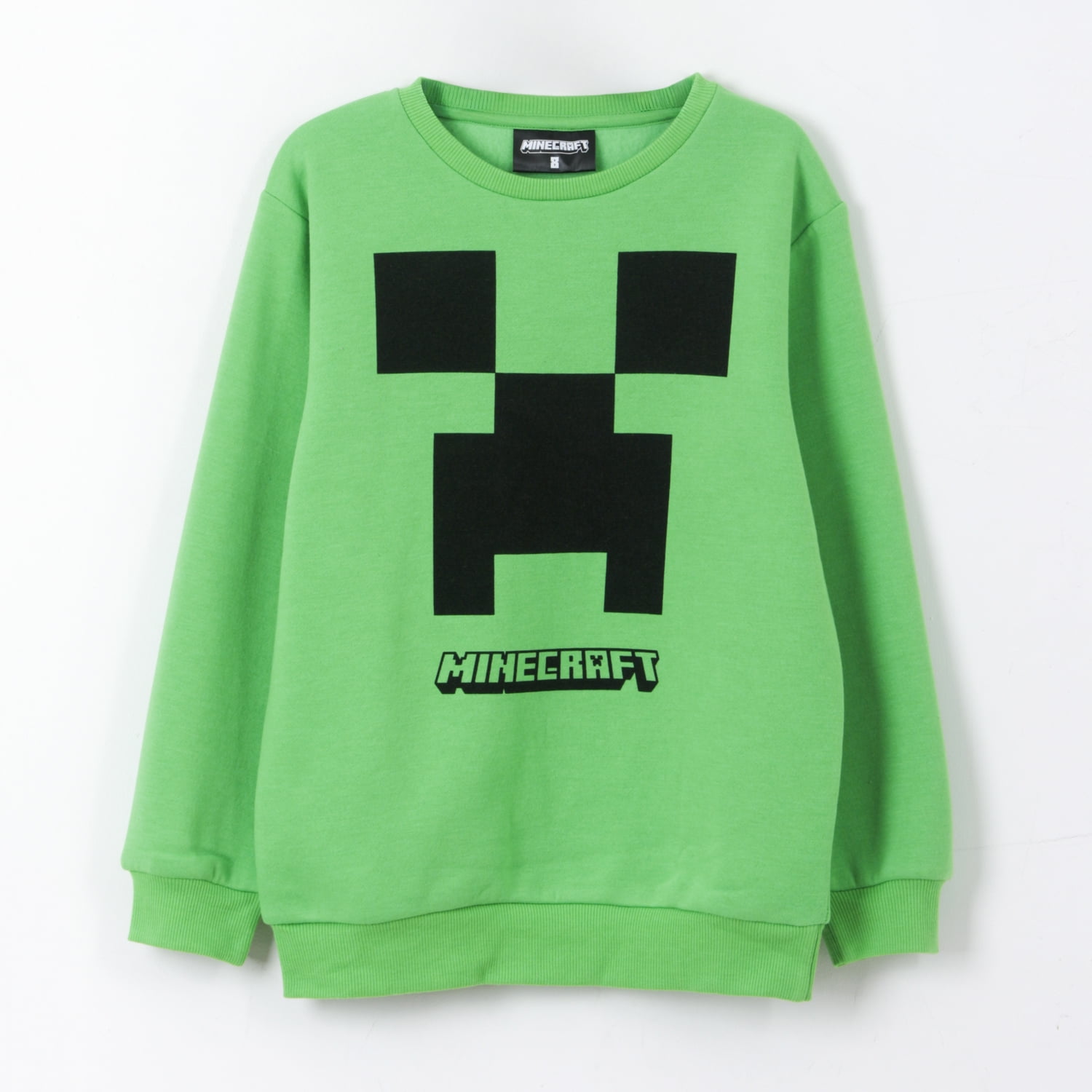 Polerón Cerrado Niño Creeper Logo Verde Minecraft | Lider