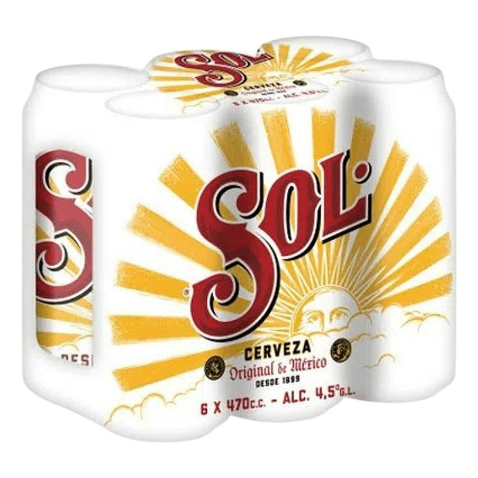 Pack 6 Cervezas Sol Lata 470cc | Lider