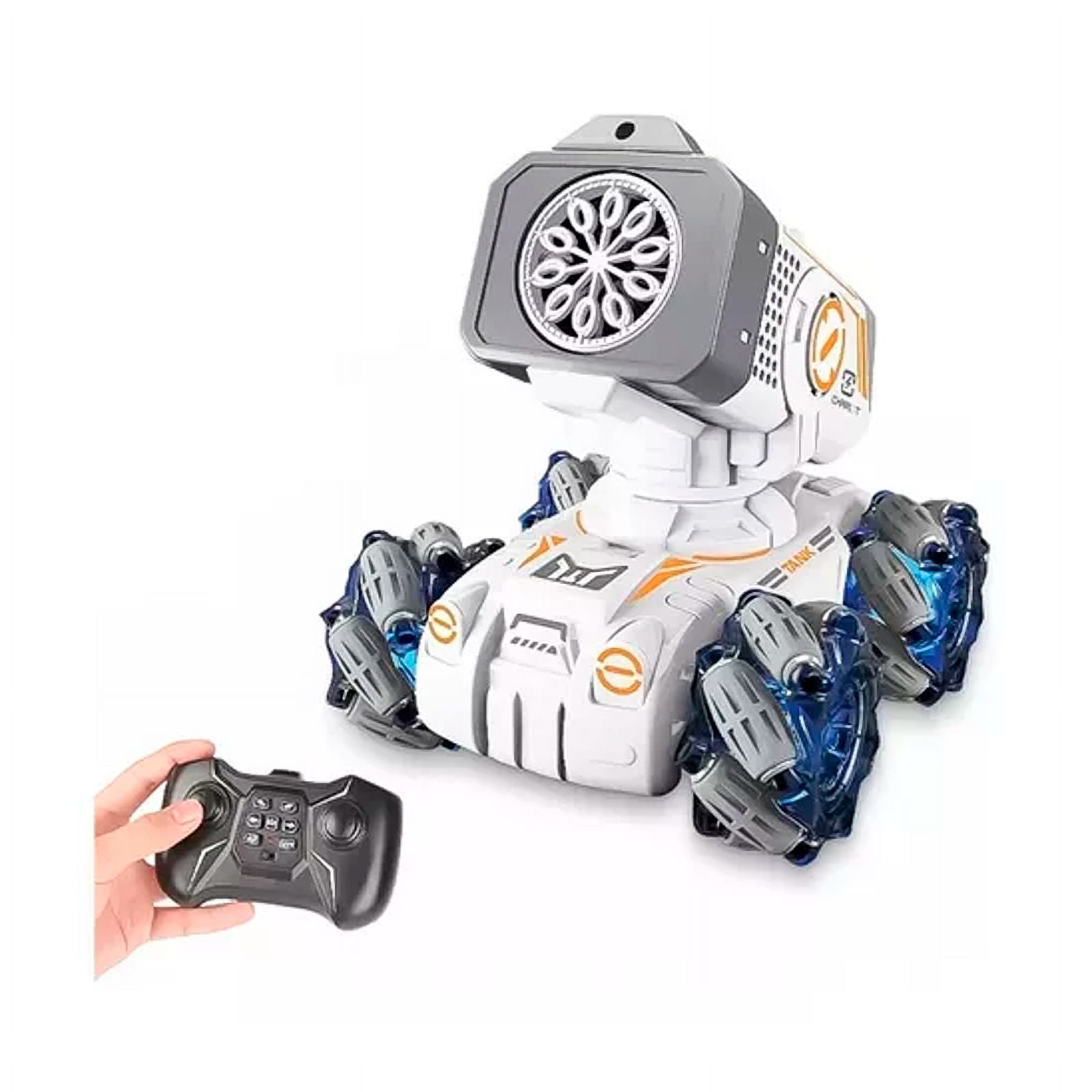 Auto A Control Remoto Con Cañon Lanza Burbujas 4x4 OffRoad Naranja | Lider