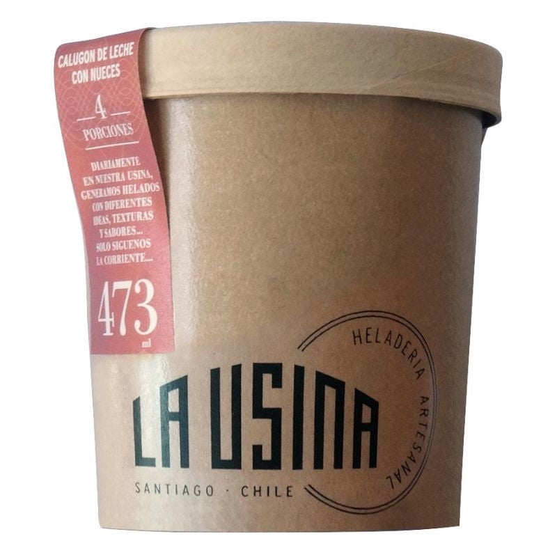 Helado Calugón de Leche con Nueces Pote, 473 ml | Lider