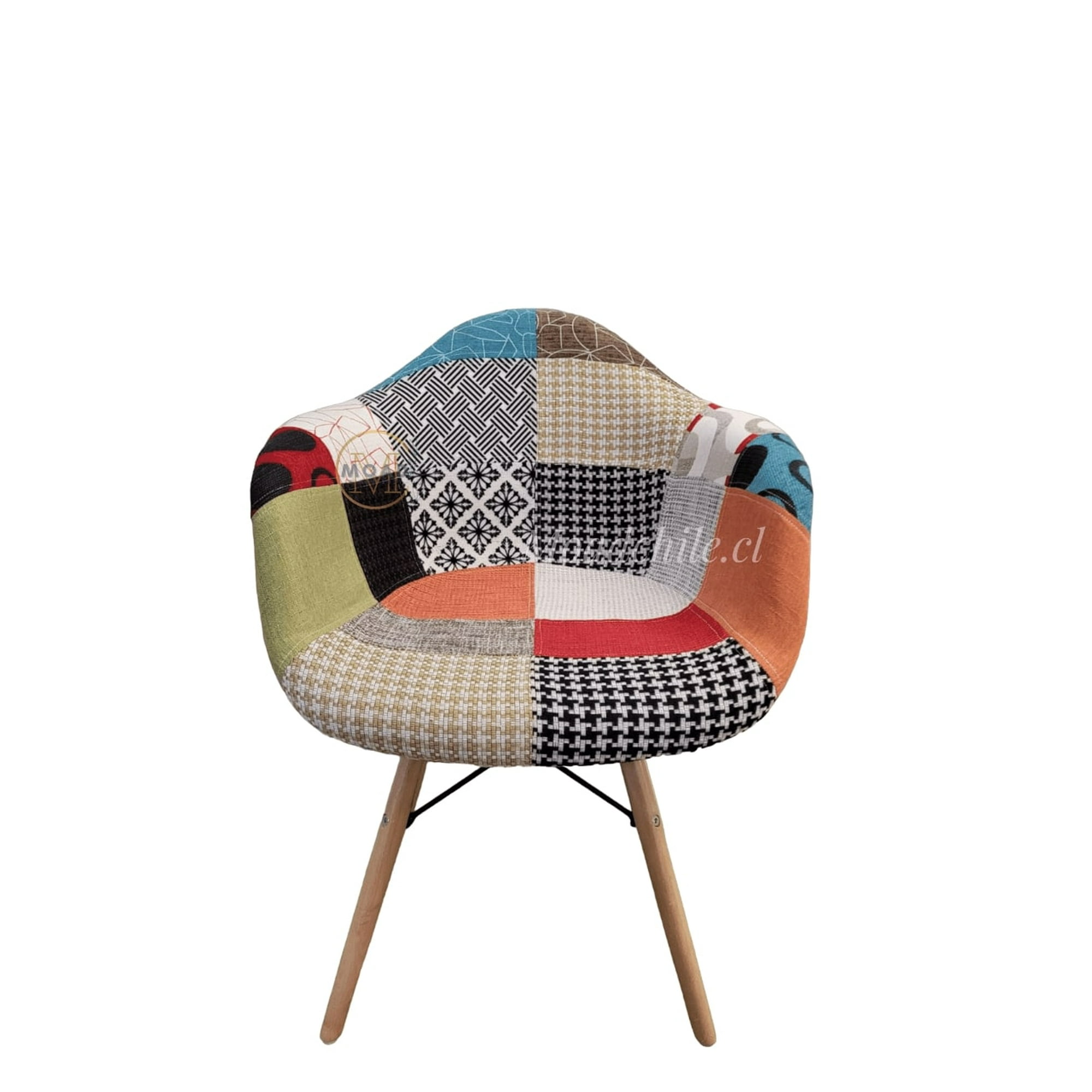 BUTACA EAMES PATCHWORK NARANJA | Lider