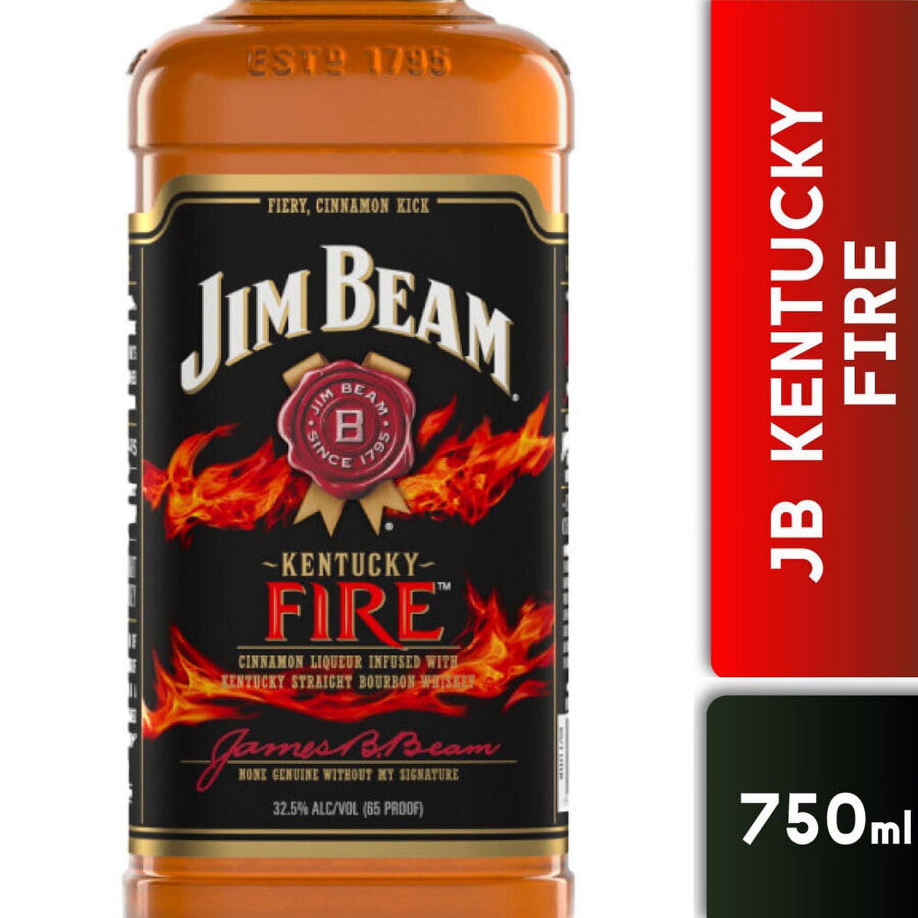 Whisky Bourbon Jim Beam Fire 750cc 1 Unidad | Lider