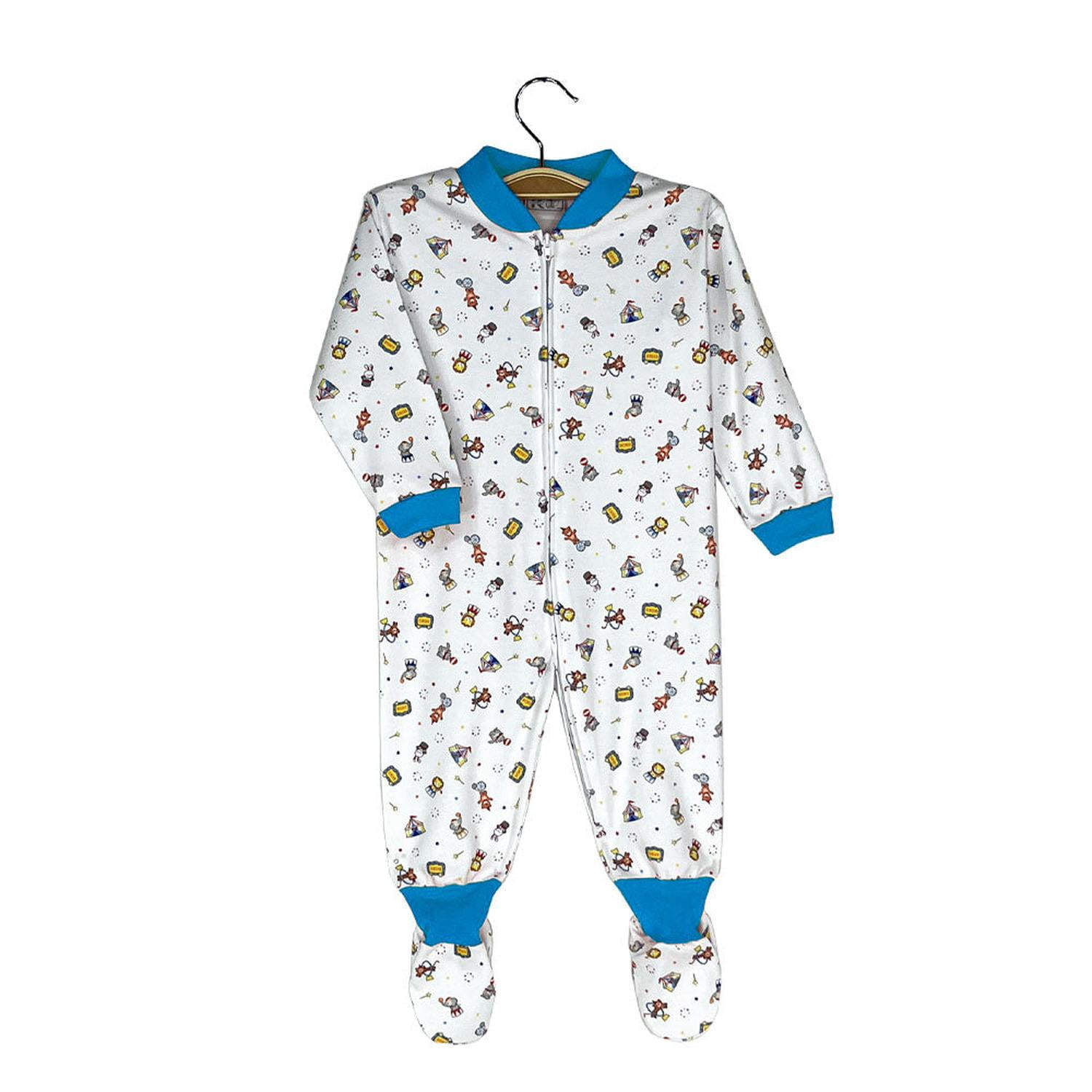 Pijama Bebé - Enterito Algodón - Circo (Tallas 0 a 2) naranja 1 | Lider