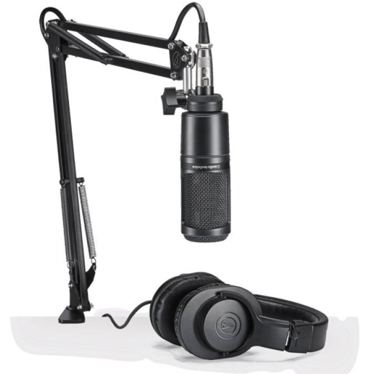 Pack Microfono y Audifonos OverEar Home Studio Audio-Technica AT2020PK ...