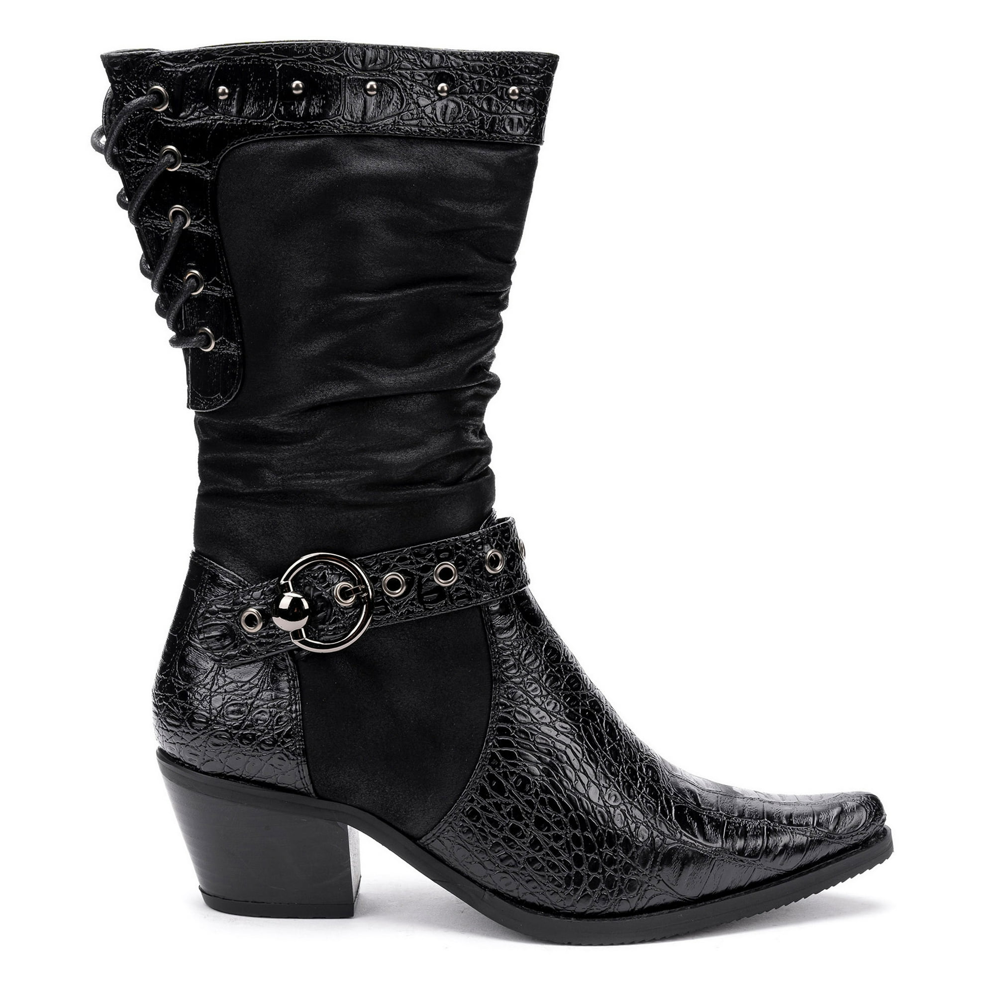 Bota Mujer Negro Ellen Thunder Blue | Lider