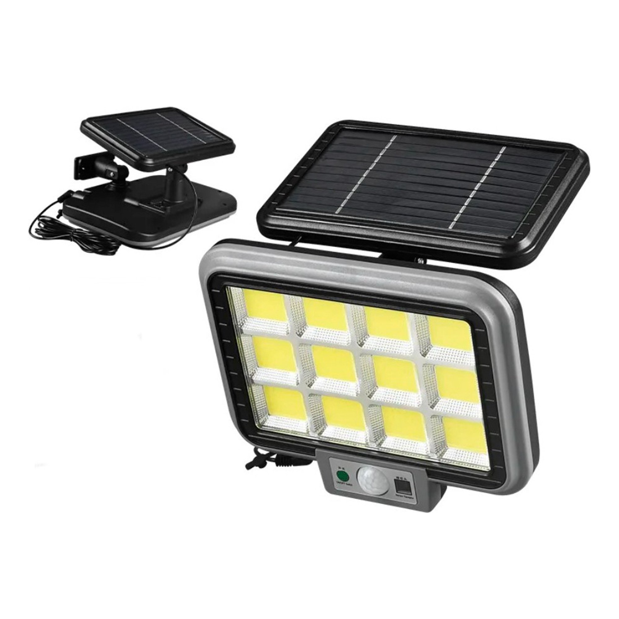 Foco Led Luz Con Panel Solar Sensor De Movimiento Exterior | Lider