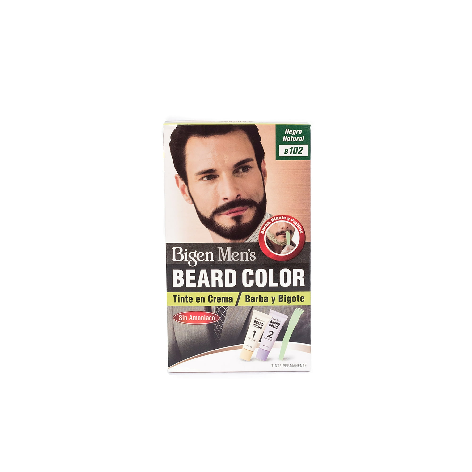 Tinte Colorante Barba y Bigote color #B102 Negro Natural | Lider