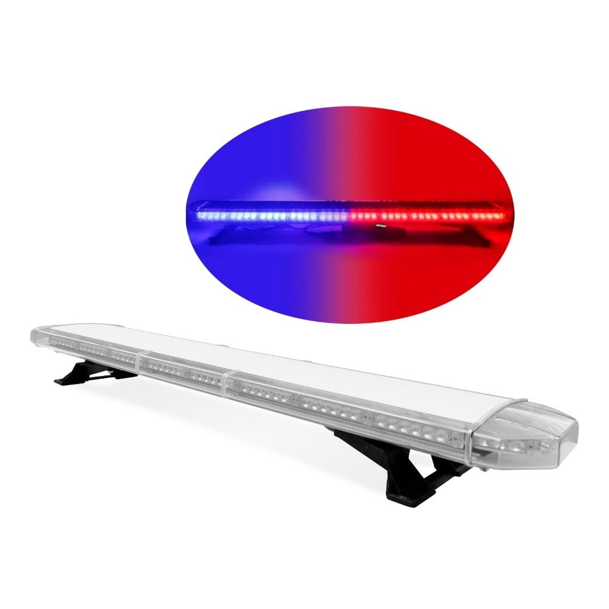 Baliza Led Barra Auto Rojo Azul Emergencia 120cm 88 Led 12v | Lider