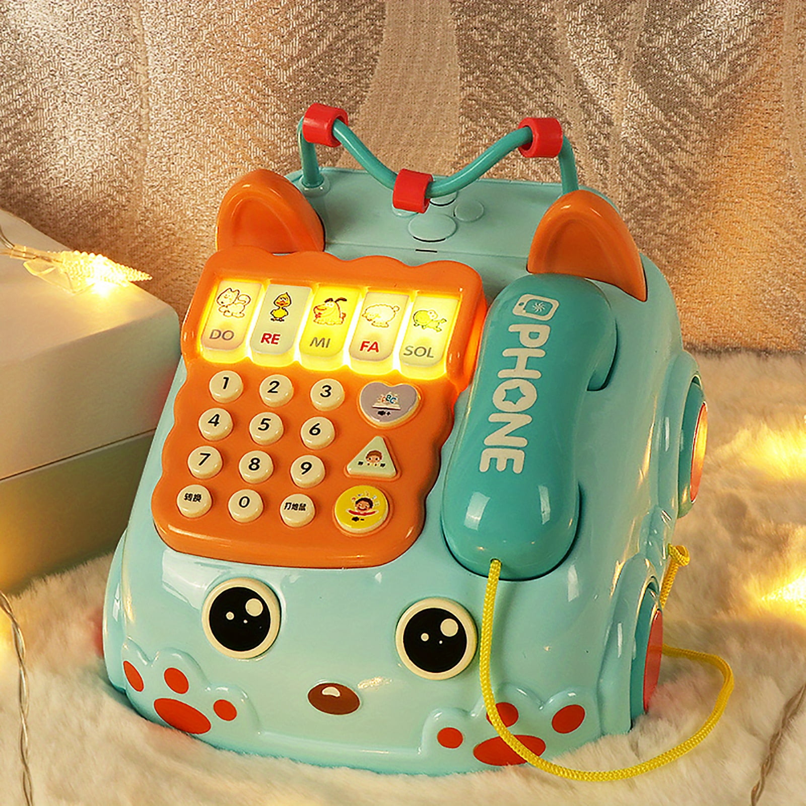 Baby Phone Toy,Baby Toy Phone Cartoon Baby Piano Music Light Toy ...