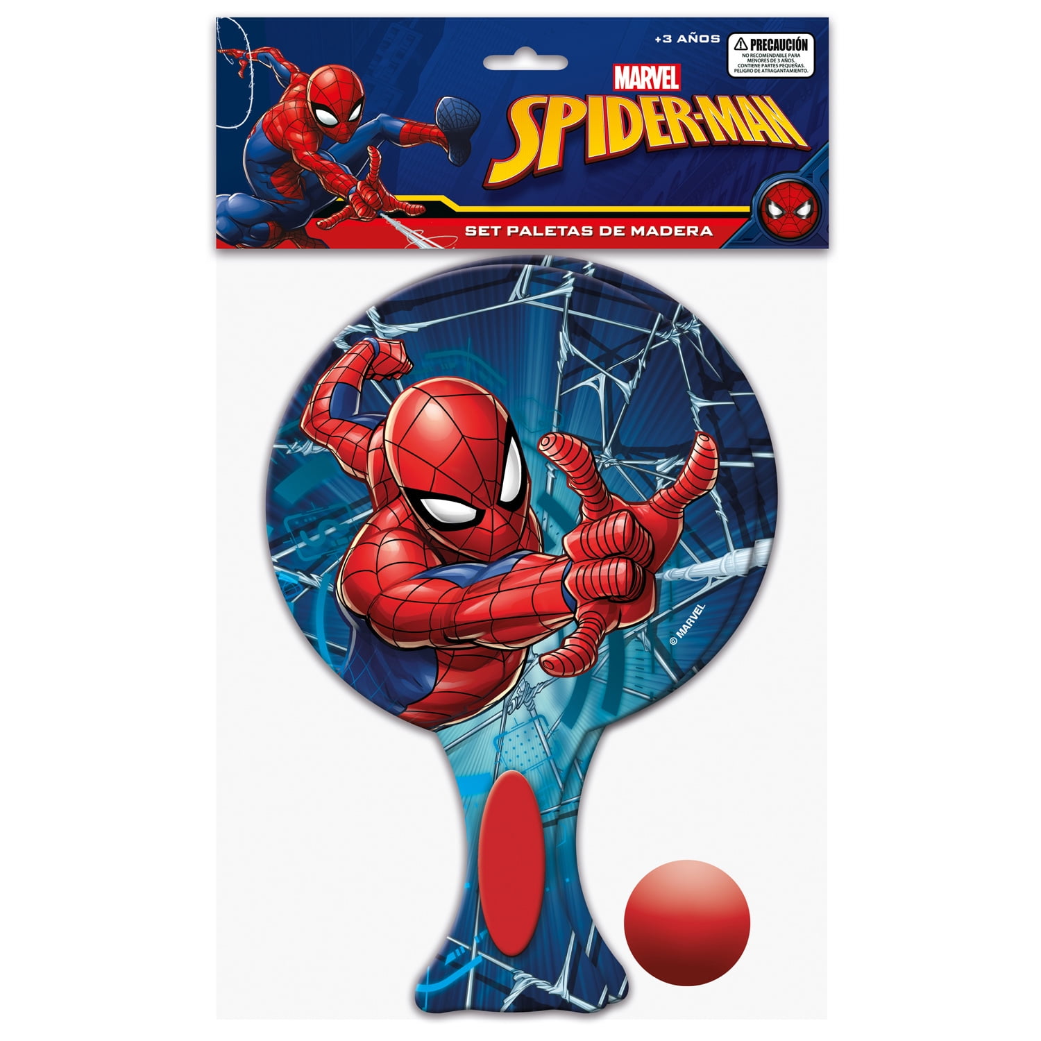 Set Deportivo Paletas De Madera Spiderman Marvel Pronobel | Lider