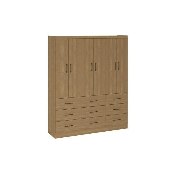 Clóset Dakar 6 Puertas 9 Cajones Roble | Lider