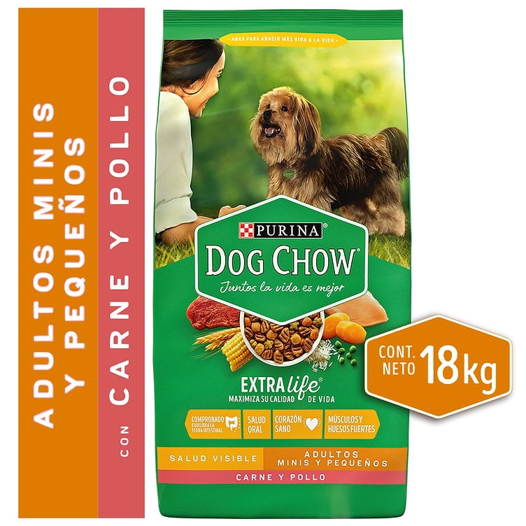 Dog chow - Adulto Minis y Pequeños Carne - Pollo 18Kg | Lider