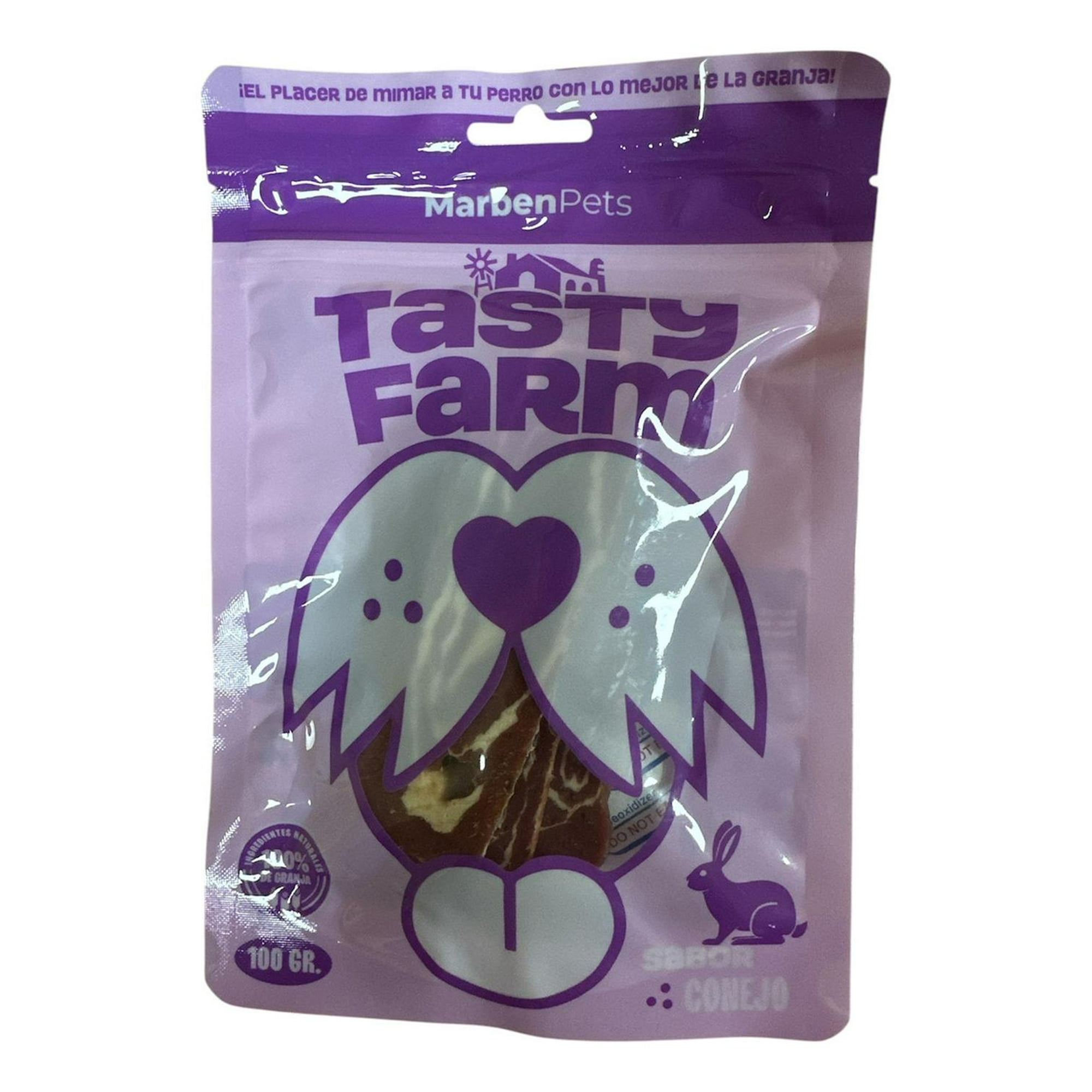 Snack Premium Seco Tasty Farm Para Perros 100g - Pack 2 lila | Lider