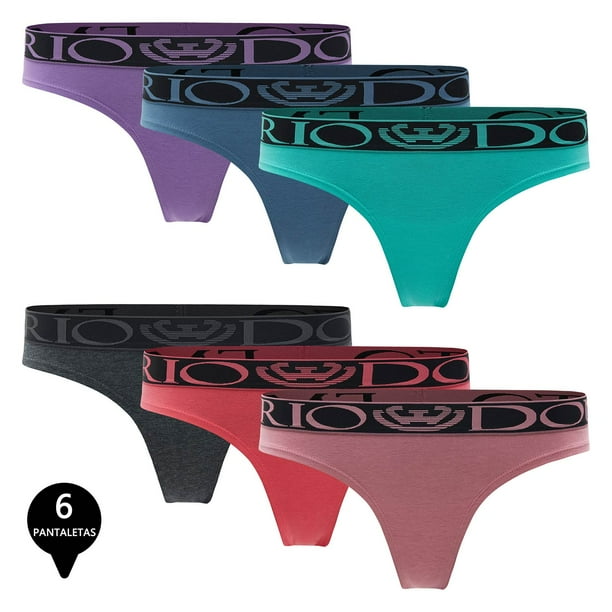Pack de 6 Calzones Colaless Algodón Mujer | Lider
