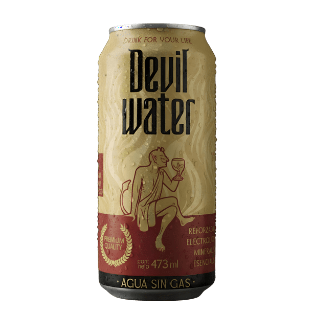 Agua Sin Gas Devil Water Pack 6 Latas 473ml | Lider