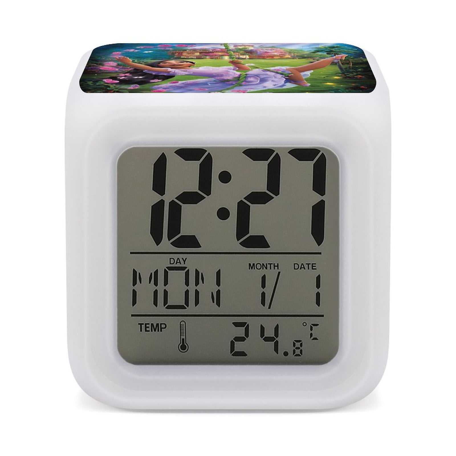 Isabella Encanto theme 7 colors Alarm Clock Digital LED Alarm Clock ...