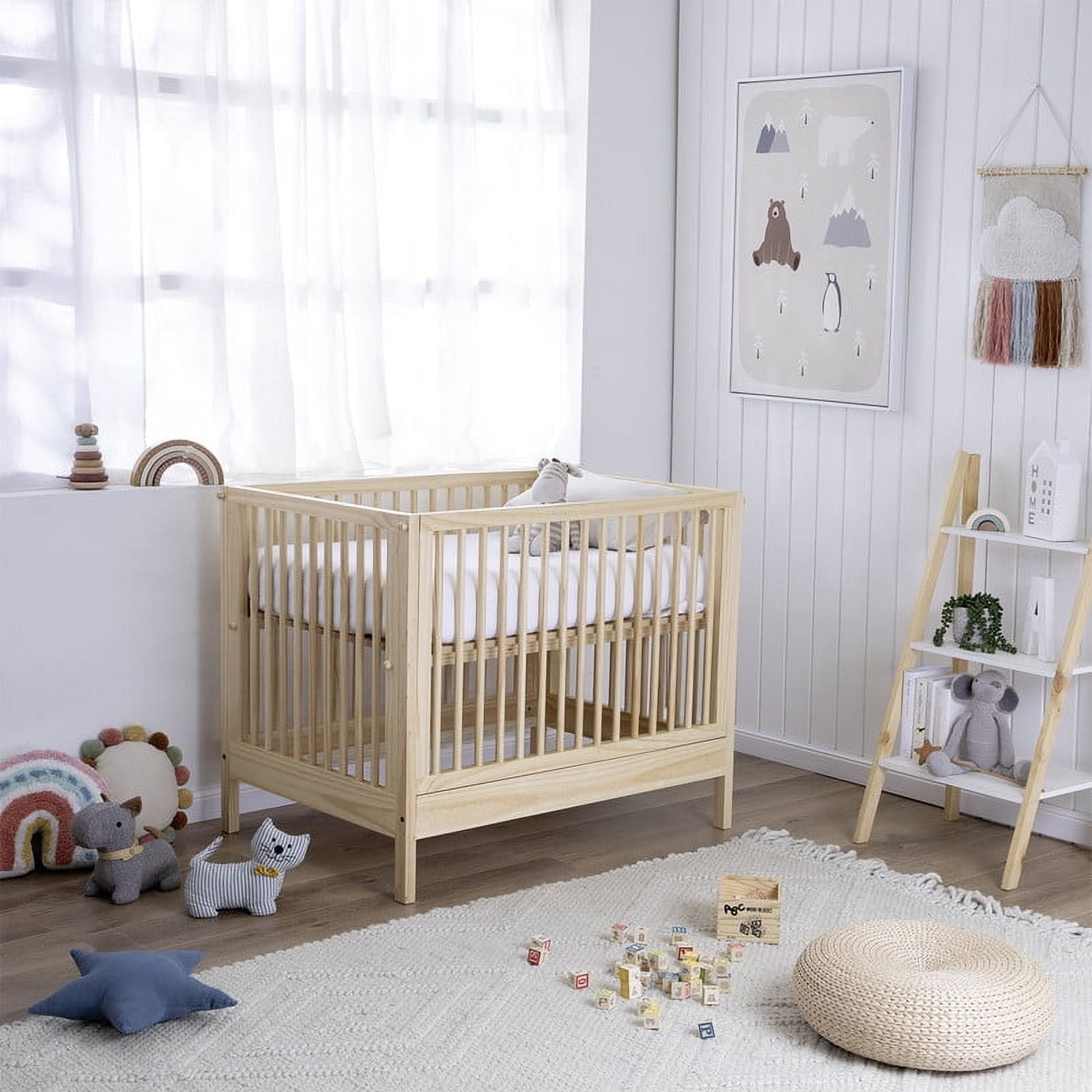 Cuna Evolutiva Zen Baby Borja Madera 100X70 + Colchon | Lider