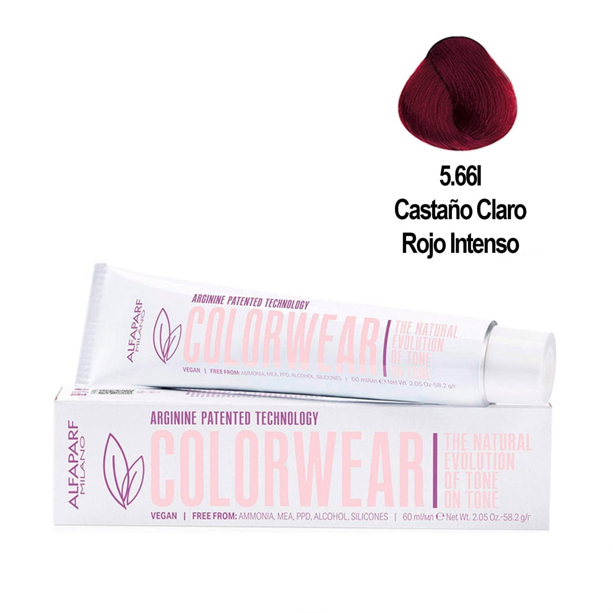 Tintura Vegana Color Wear #5.66 100% Cobertura Cana | Lider