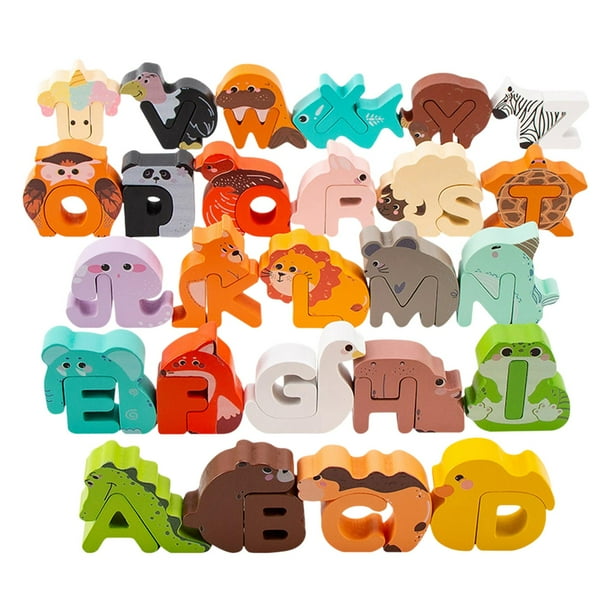 Rompecabezas Del Alfabeto Montessori Alfabeto Animal Puzzle Para Niños ...