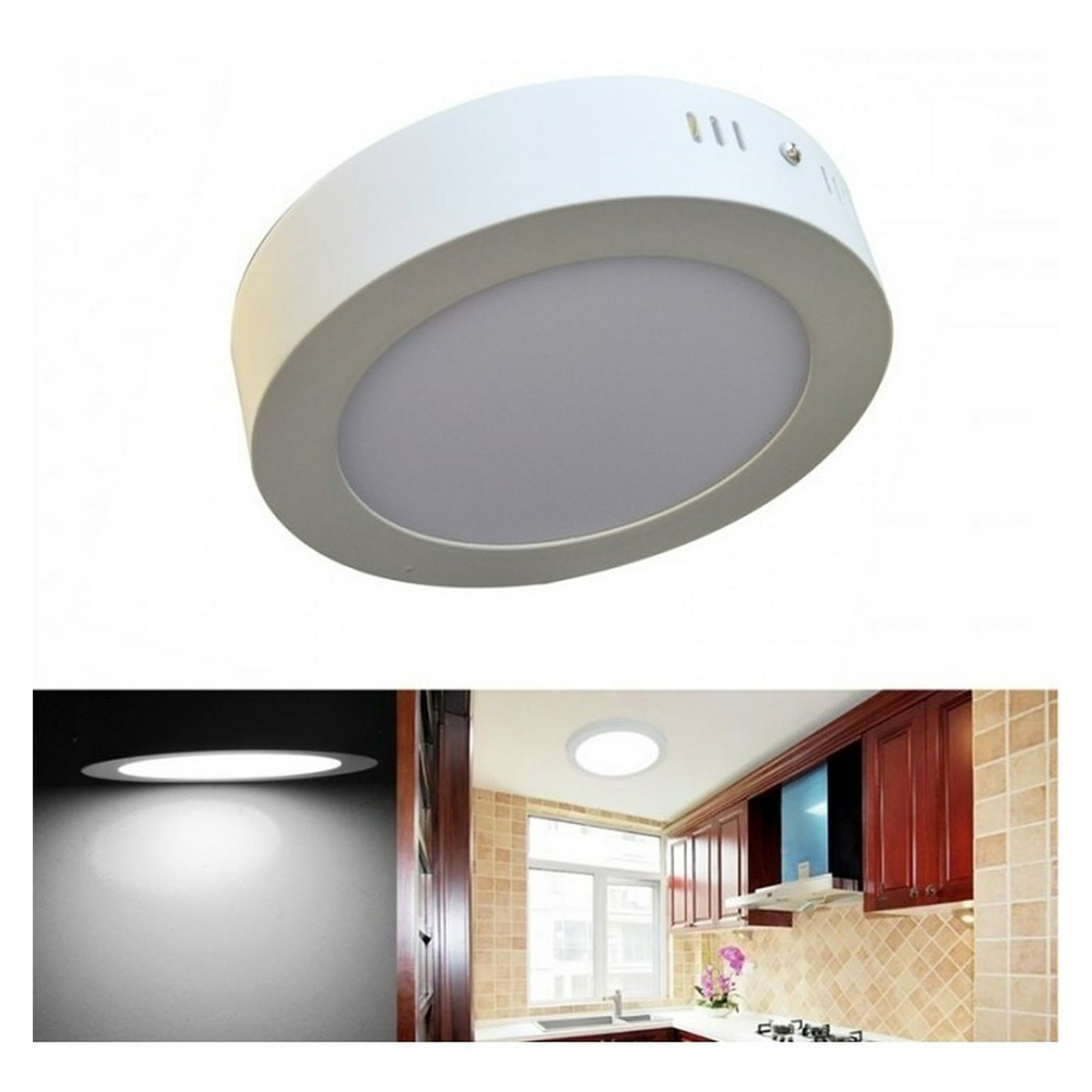 Foco Led Plafon Redondo 6w Panel Sobrepuesto | Lider