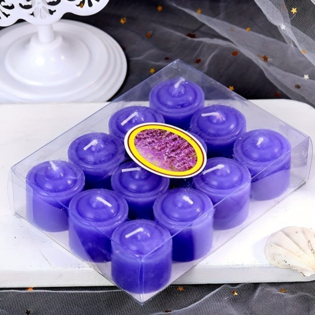 Set 12 Velas Moradas Aromaticas | Lider