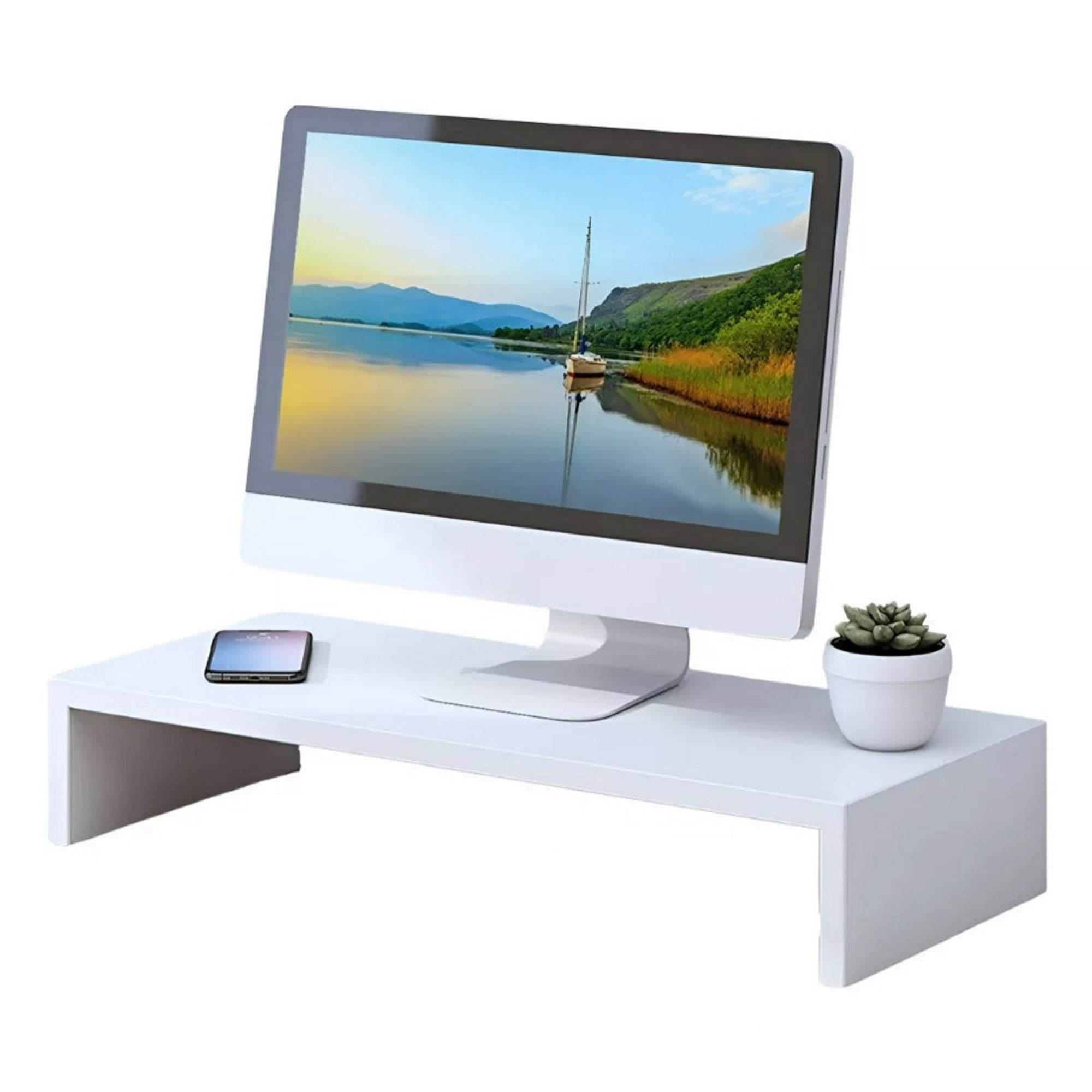 Elevador de Monitor de Madera Armable - Organizador de Escritorio ...