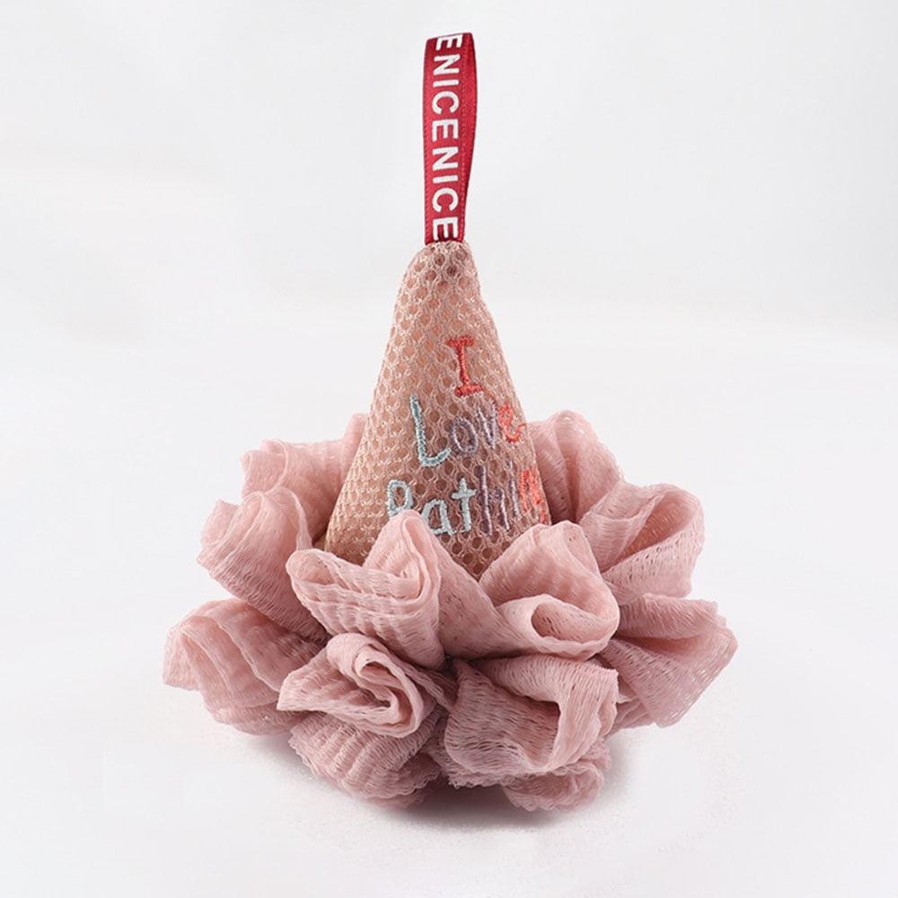 Foaming Scrub Bath Flowers Soft Bathing Body Scrub Dual-use Shower ...