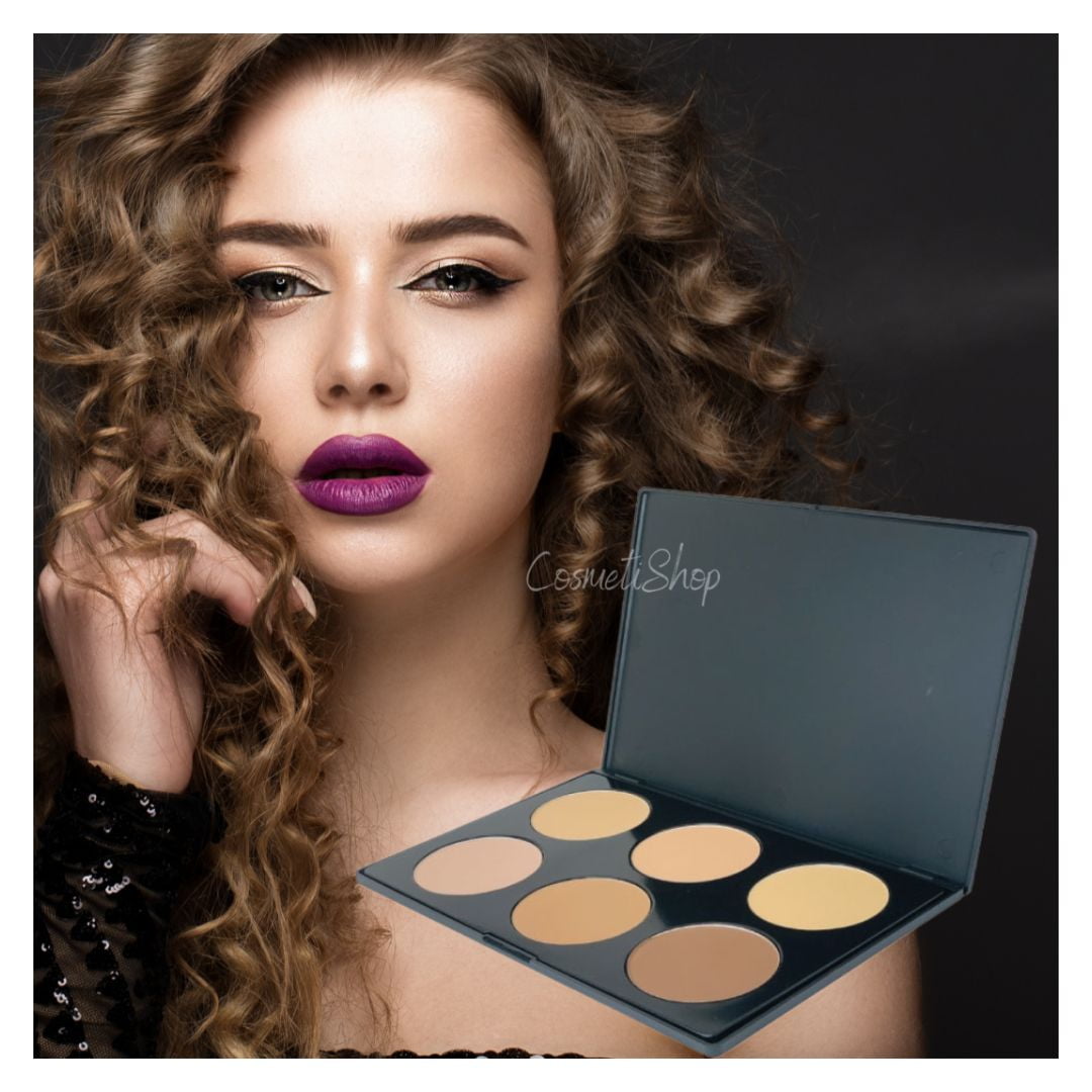 Paleta de polvos compactos 6 tonos acabado natural | Lider
