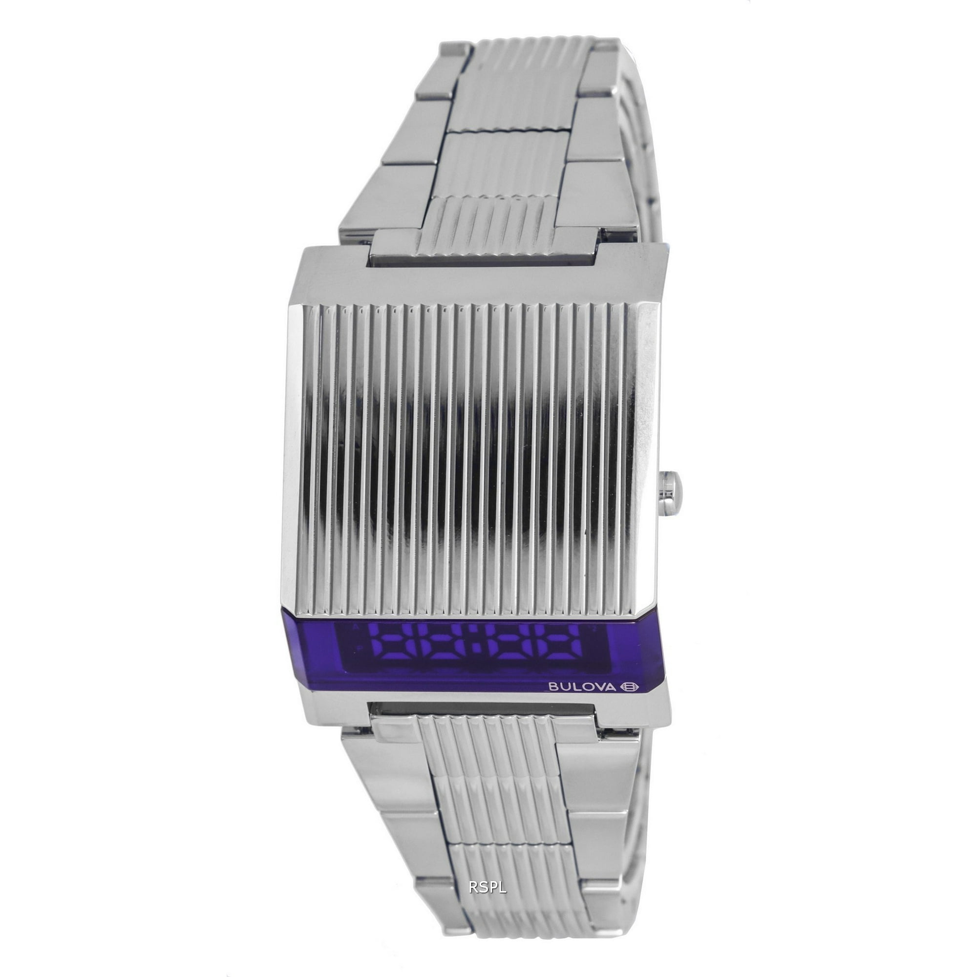 Reloj Bulova Computron Archive Series Stainless Steel Blue Dial Quartz ...