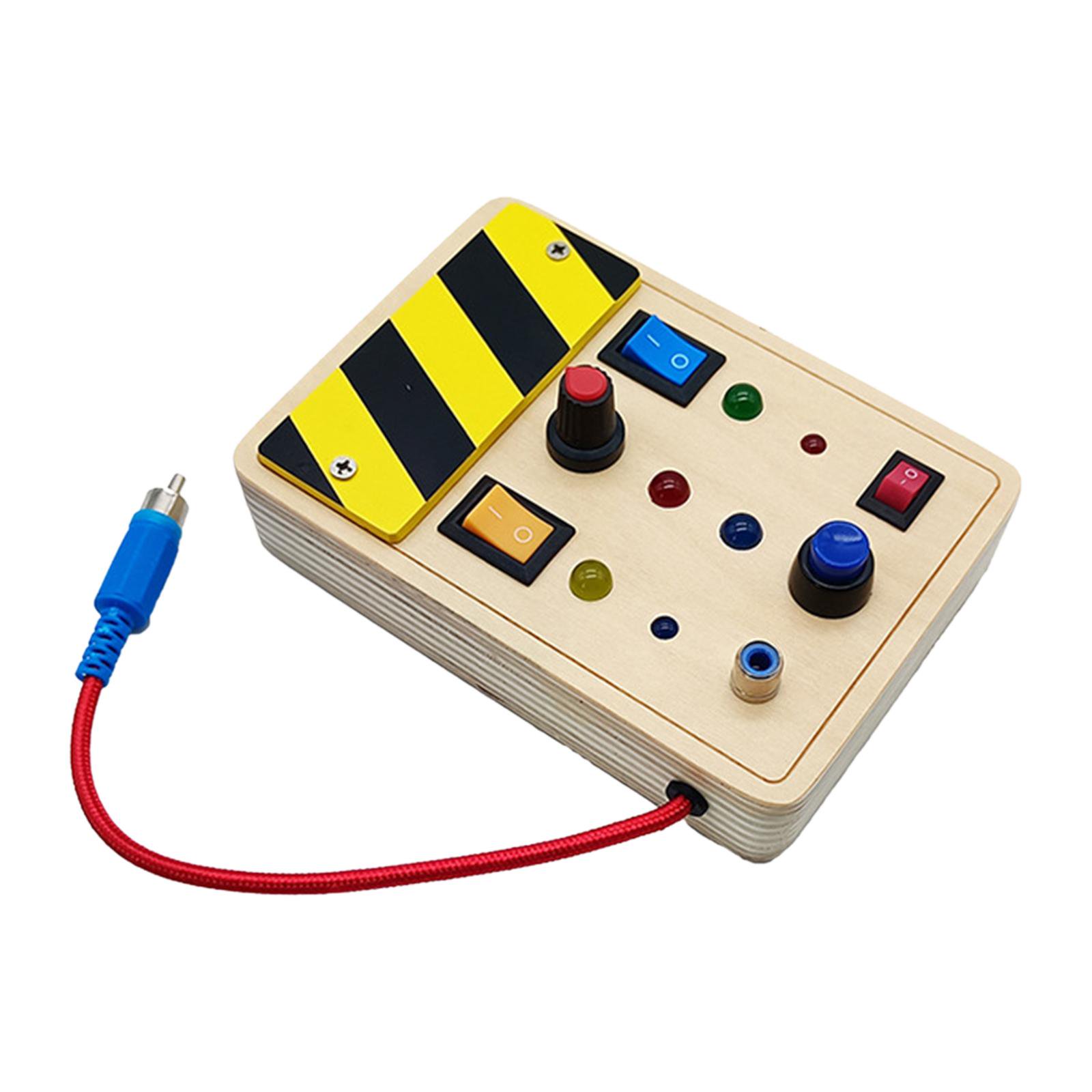Montessori LED Busy Board Con Botones De Luz Para Regalos Preescolares ...