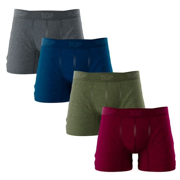 Bóxer Medio Algodón Pack 4 C3 | Lider