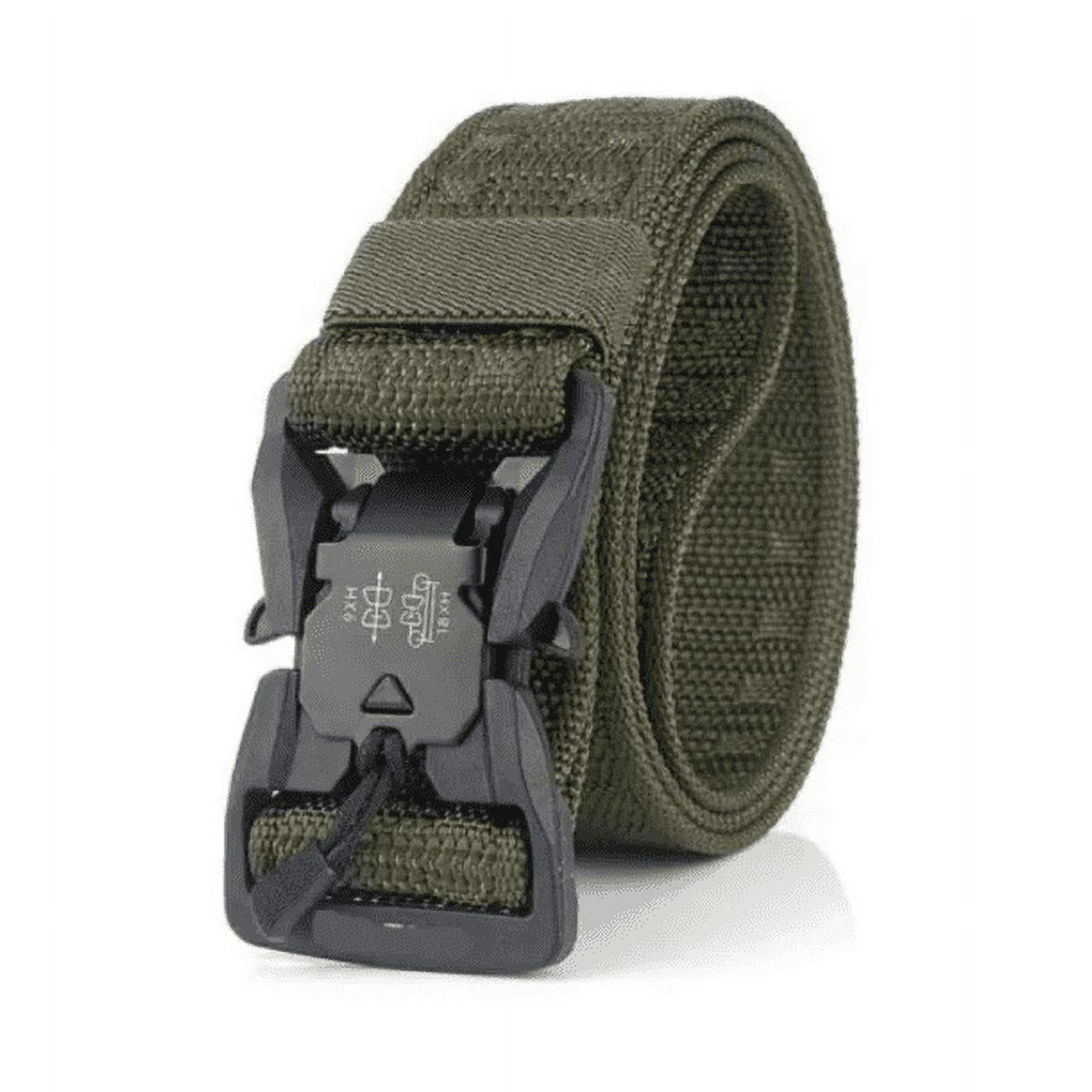 Cinturón Táctico Airsoft Cierre Cobra Imán Color Verde | Lider