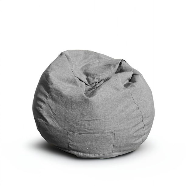 Puff de Lino talla L 80x100 GRIS OSCURO | Lider