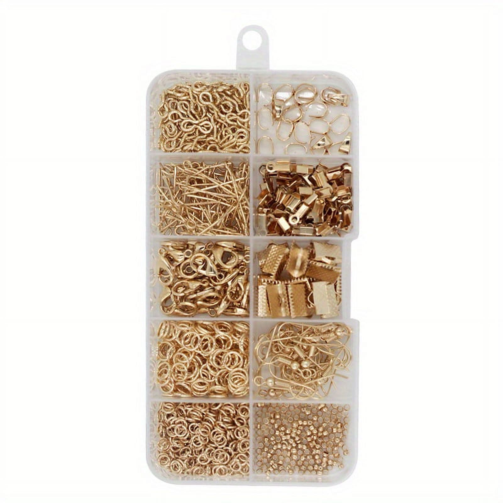 900pcs Jewelry Making Starter Kit Earrings Necklace Findings DIY Beads ...