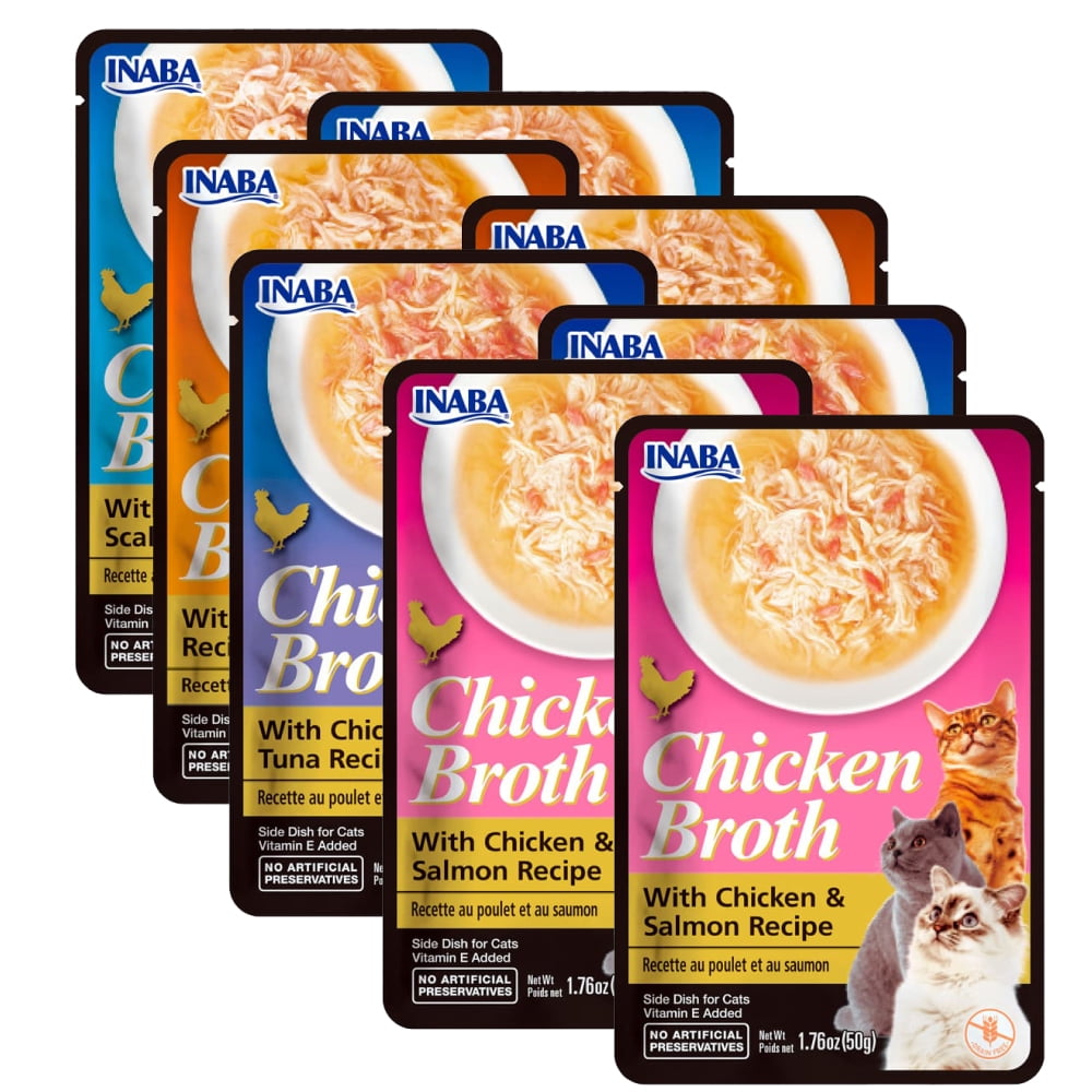 Inaba Churu Broth Snack Gato Surtidos - Pack 8 sobres | Lider