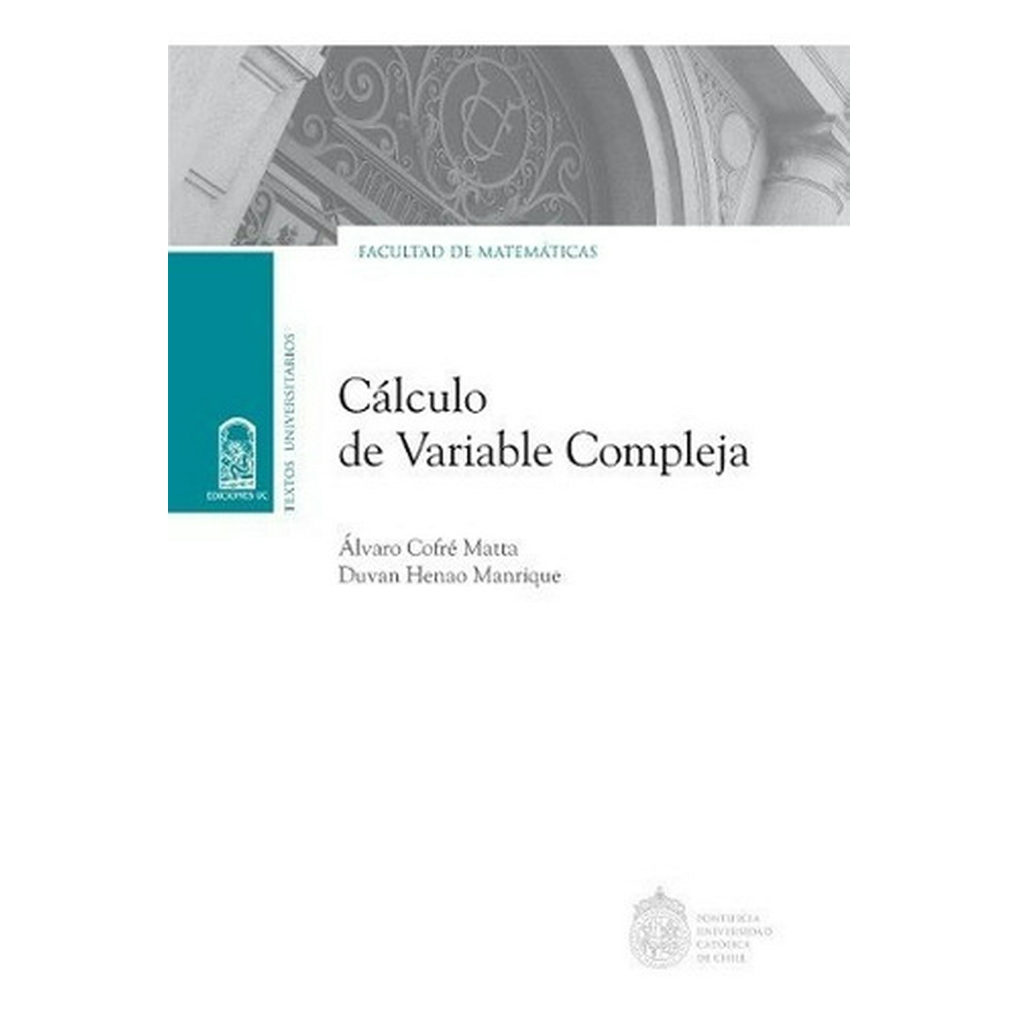 Libro Cálculo De Variable Compleja | Lider