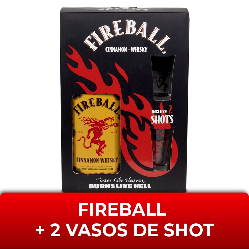 Fireball 750cc+ 2 Vasos de Shot | Lider