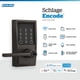 Cerradura de puerta inteligente SCHLAGE Encode Century WiFi negra ...