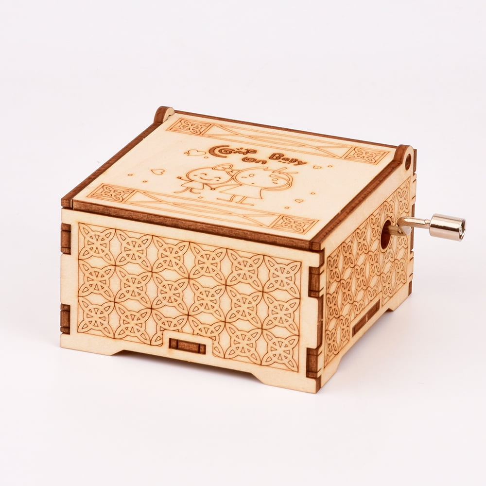 DIY 3D Wooden Puzzle Piano Music Box Model Kits Toys For Children, Hand ...