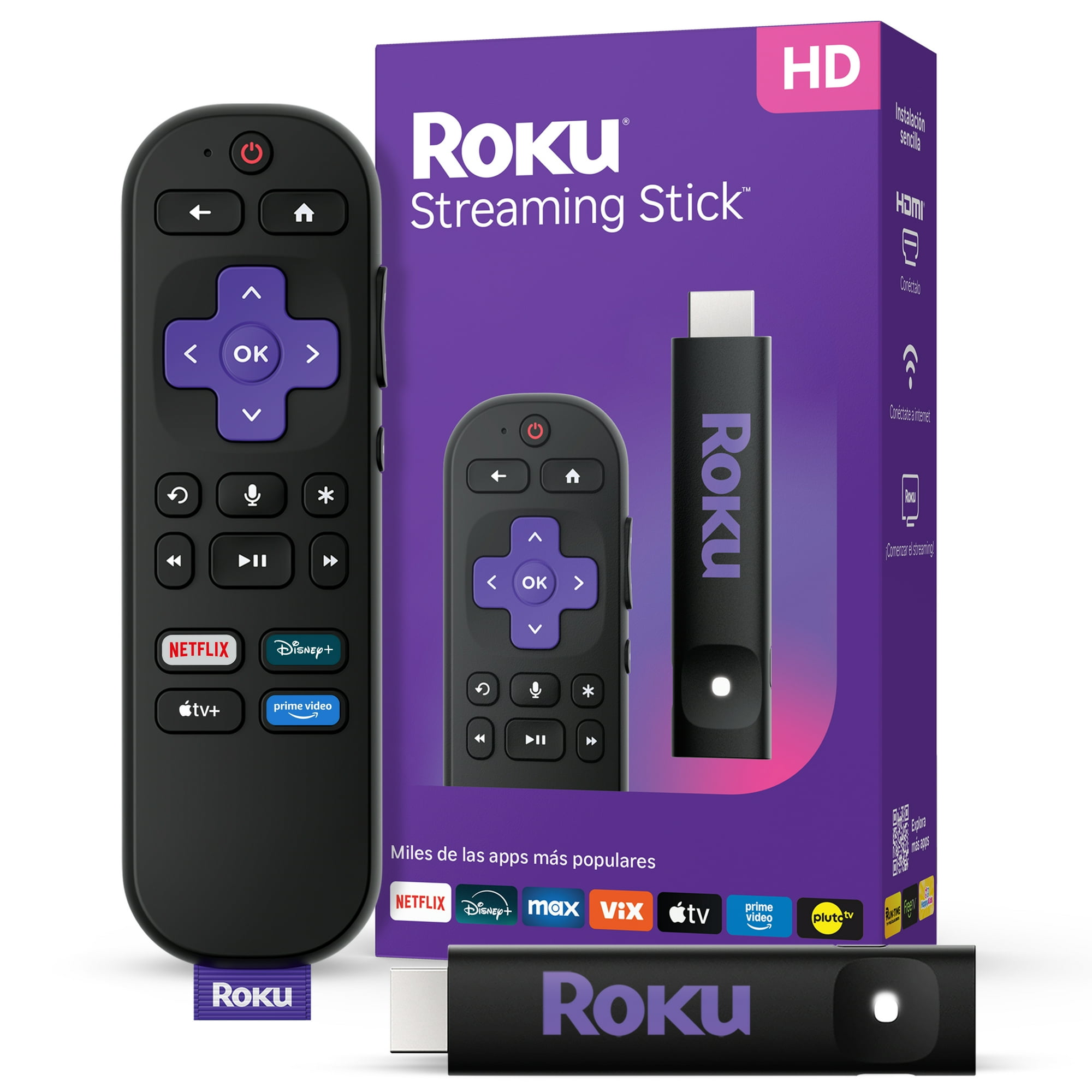 Roku® Streaming Stick™ 2025 - Dispositivo de streaming HD para TV | Lider