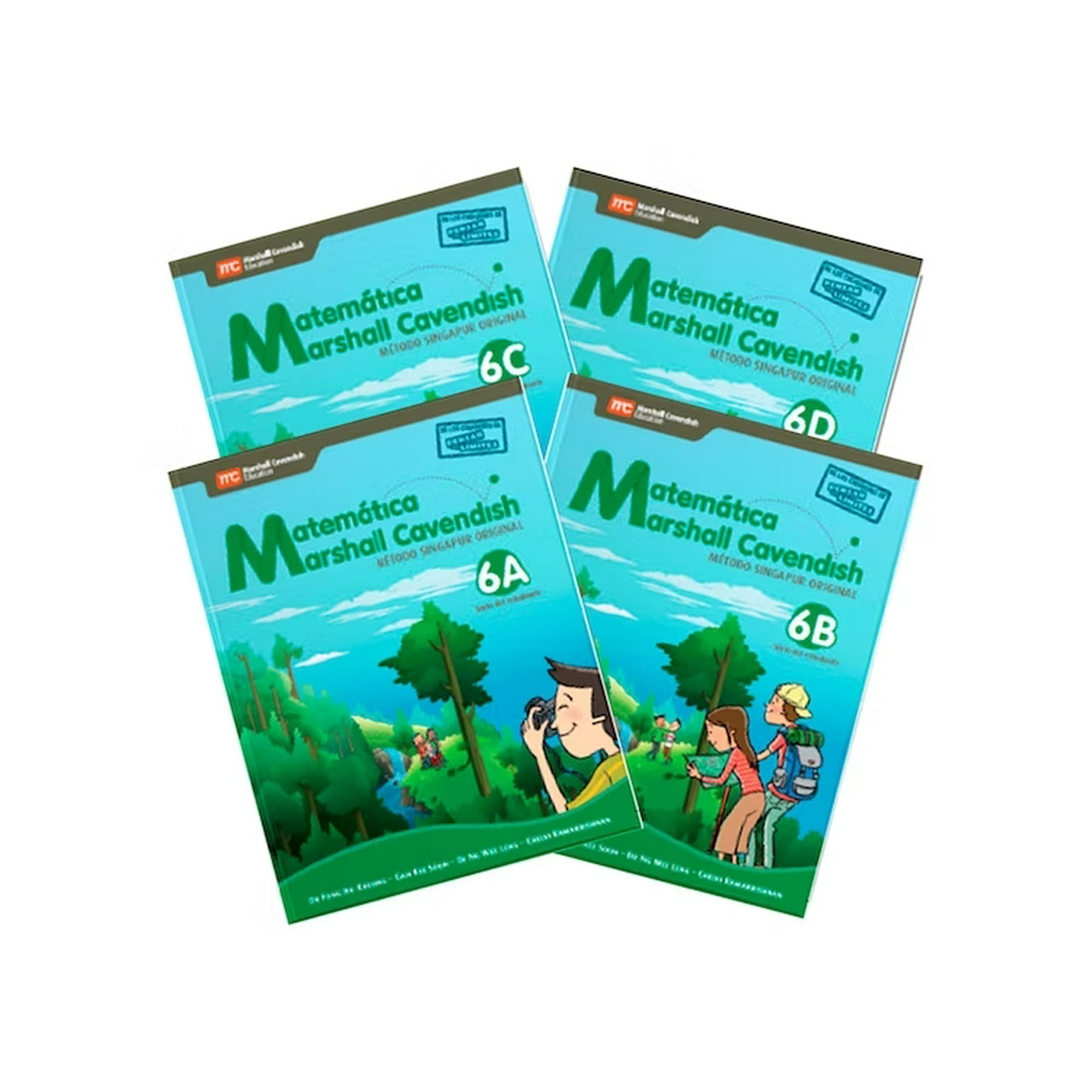 Matematica Marshall Cavendish 6 Básico -tomos 6a, 6b, 6c Y 6 | Lider