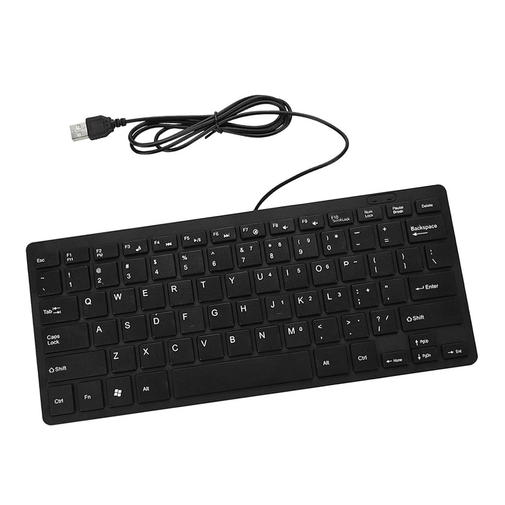 Mini Teclado USB Con Cable, Teclado Silencioso De 78 Teclas, Multimedia ...