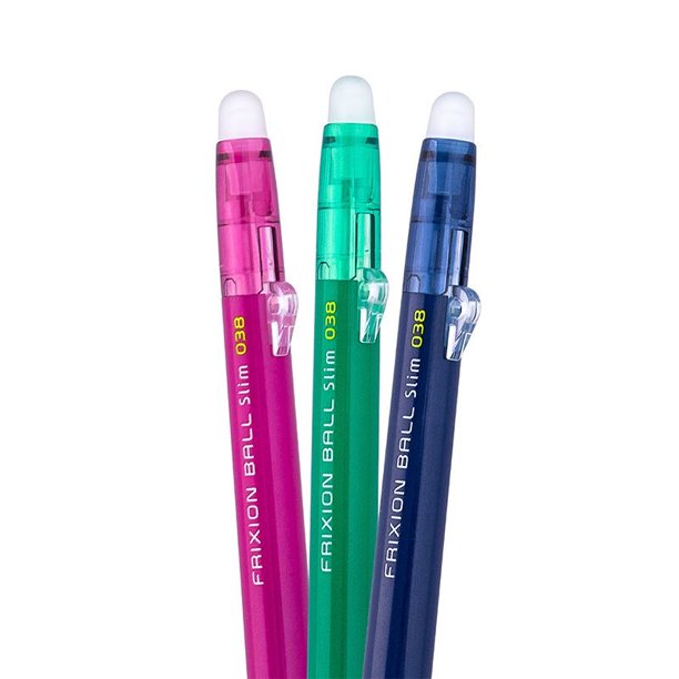 Set 3 Lápices gel frixion slim 0.38 | Lider